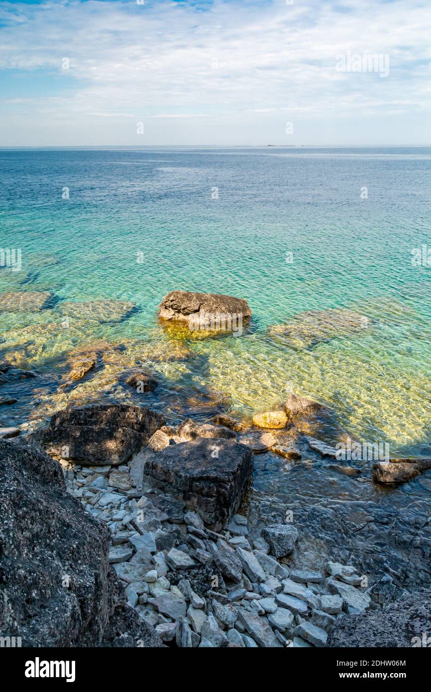 Flower Pot Island Fathon Five National Park Tobermory Ontario Canada in ...