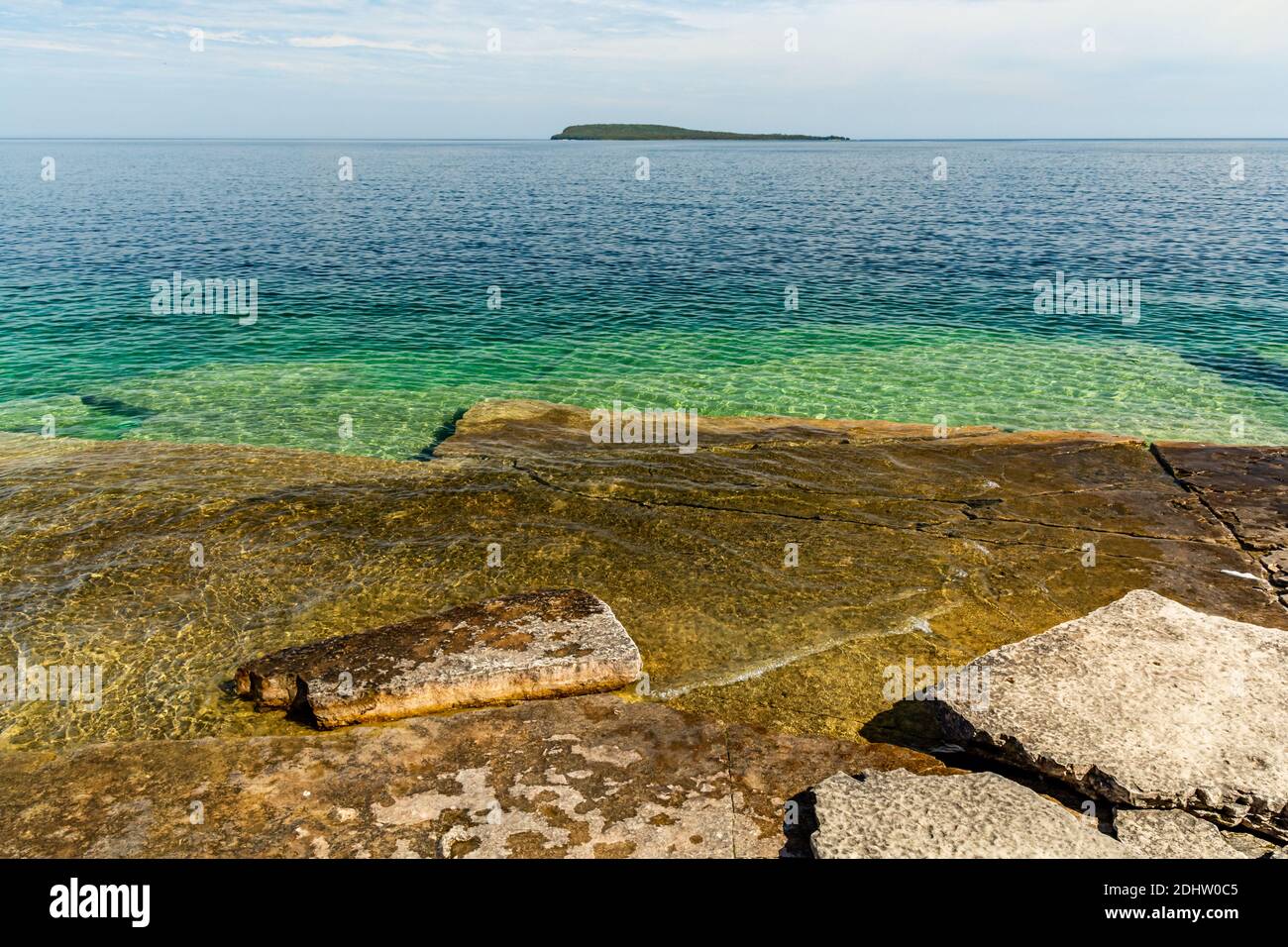 Flower Pot Island Fathon Five National Park Tobermory Ontario Canada in ...