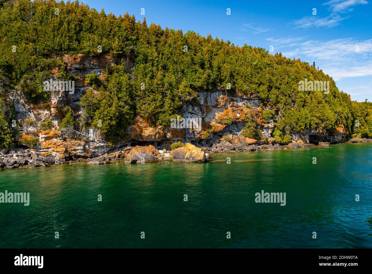 Flower Pot Island Fathon Five National Park Tobermory Ontario Canada in ...
