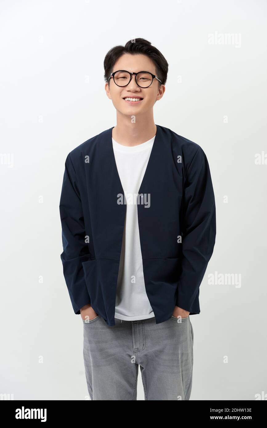 Guy putting hands in pockets hi-res stock photography and images - Alamy