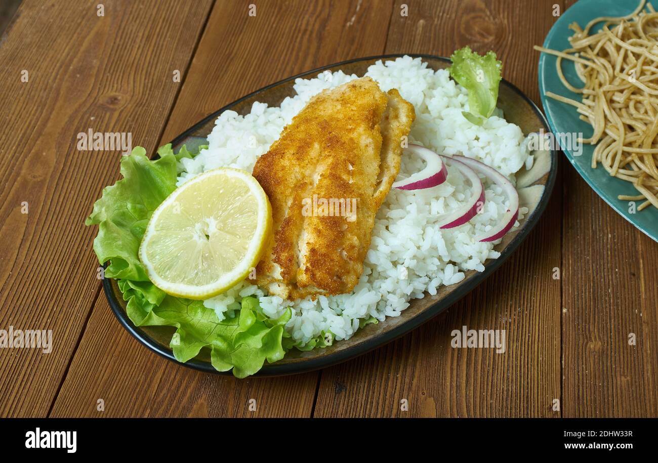 Sayadeya - Middle Eastern fish and rice dish, Egyptian dish Stock Photo ...
