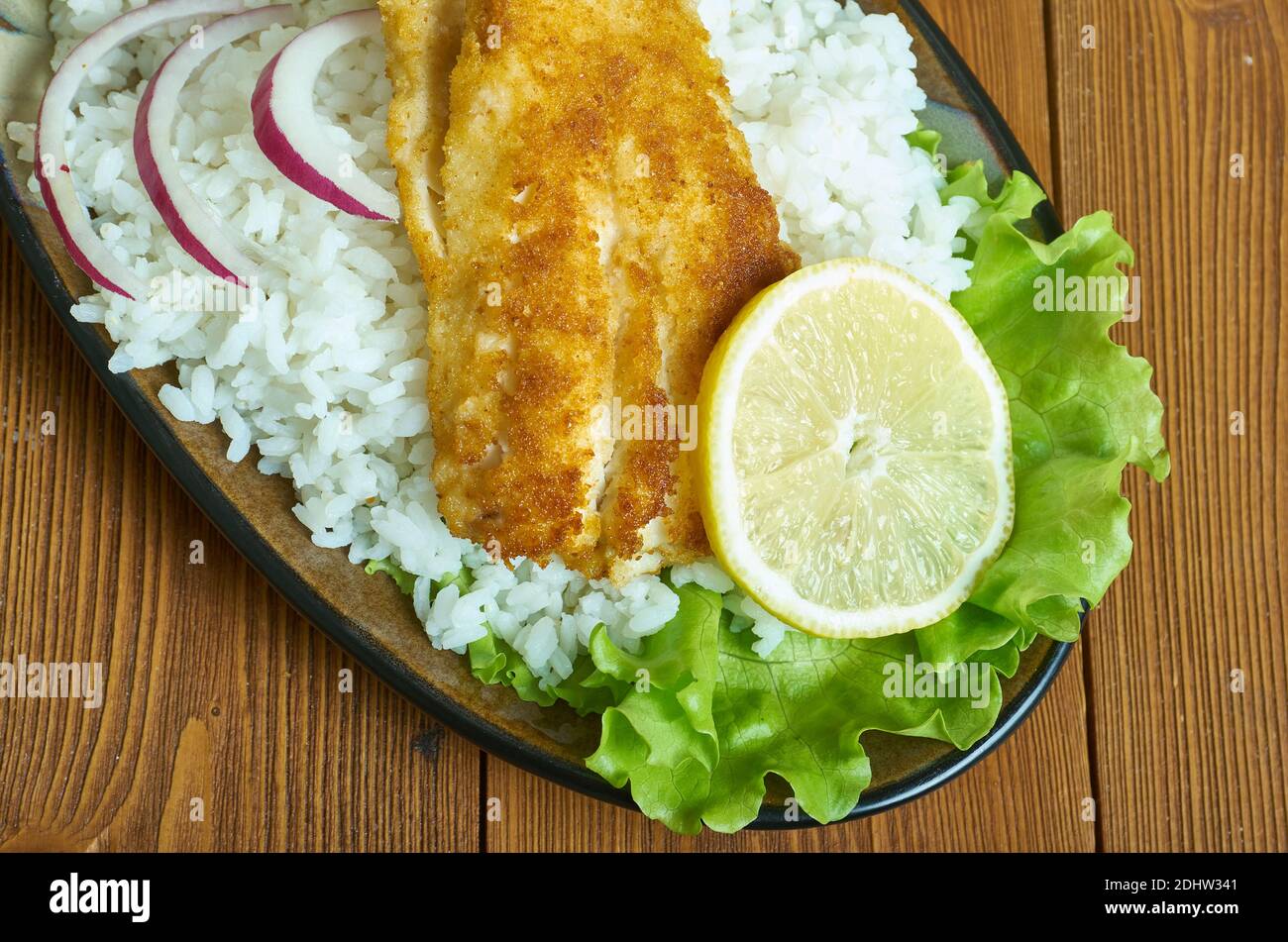 Sayadeya - Middle Eastern fish and rice dish, Egyptian dish Stock Photo ...