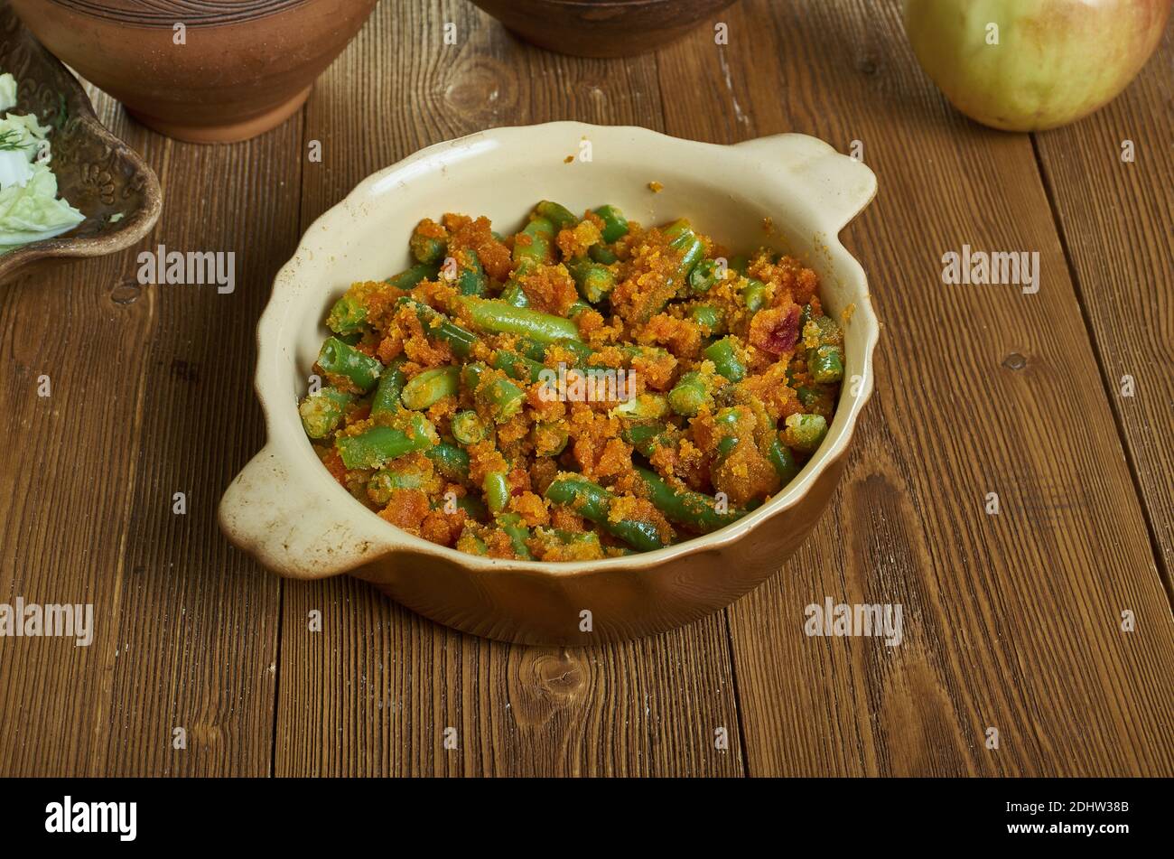 Absmalcane mahune - Croatian dish prepared with green beans, garlic ...