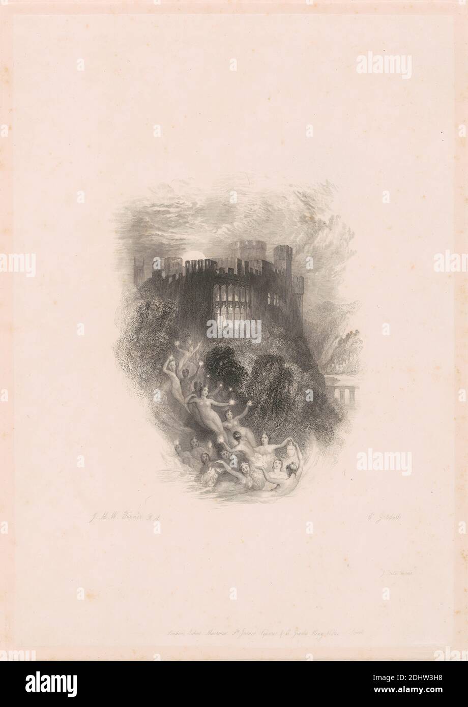 Ludlow Castle - Rising of the Water - Nymphs, Edward Goodall, 1795–1870 ...