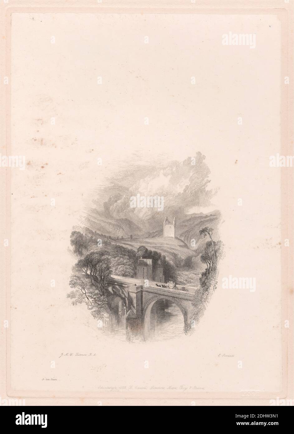 Johnnie Armstrong's Tower, Print made by Edward Goodall, 1795–1870 ...