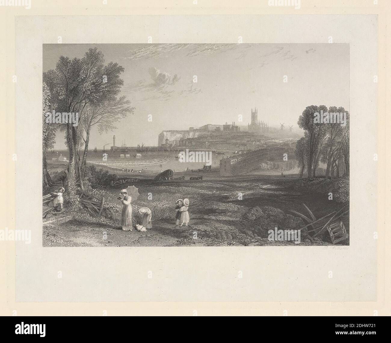 Margate, Kent, Robert Wallis, 1794–1878, British, after Joseph Mallord William Turner, 1775–1851 ...