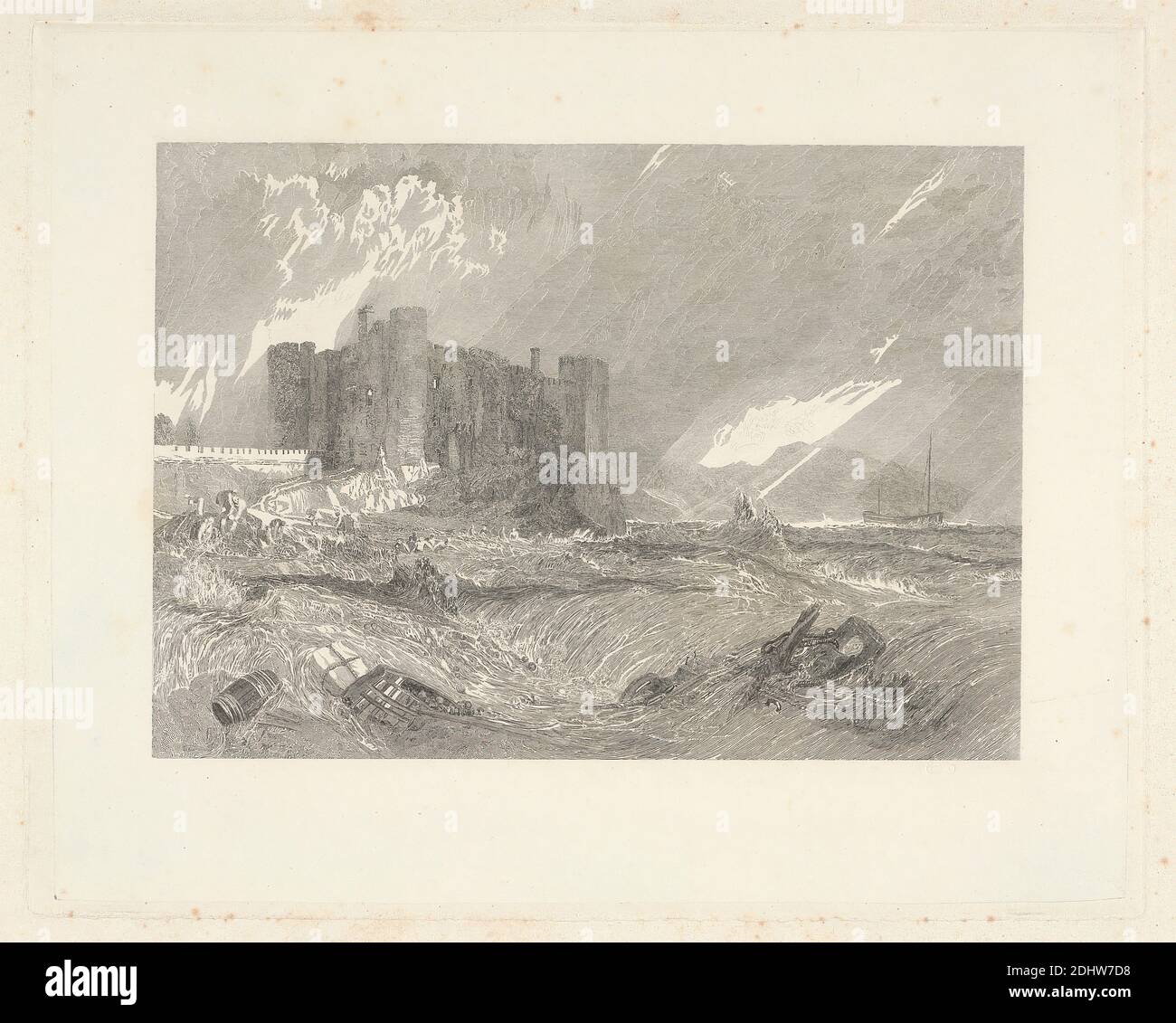 Laugharne Castle, Caermarthenshire, John Horsburgh, 1791–1869, British ...