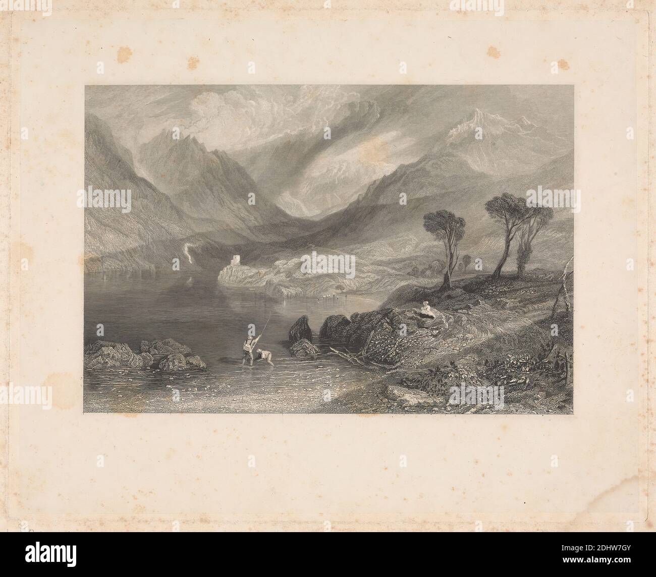 Llandberis Lake, Wales, James T. Willmore, 1800–1863, British, after ...