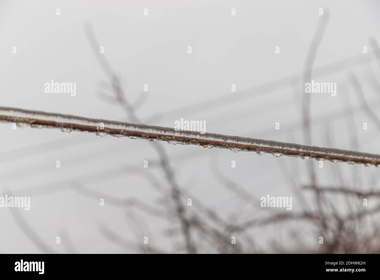 Electrical wires in ice hi-res stock photography and images - Alamy
