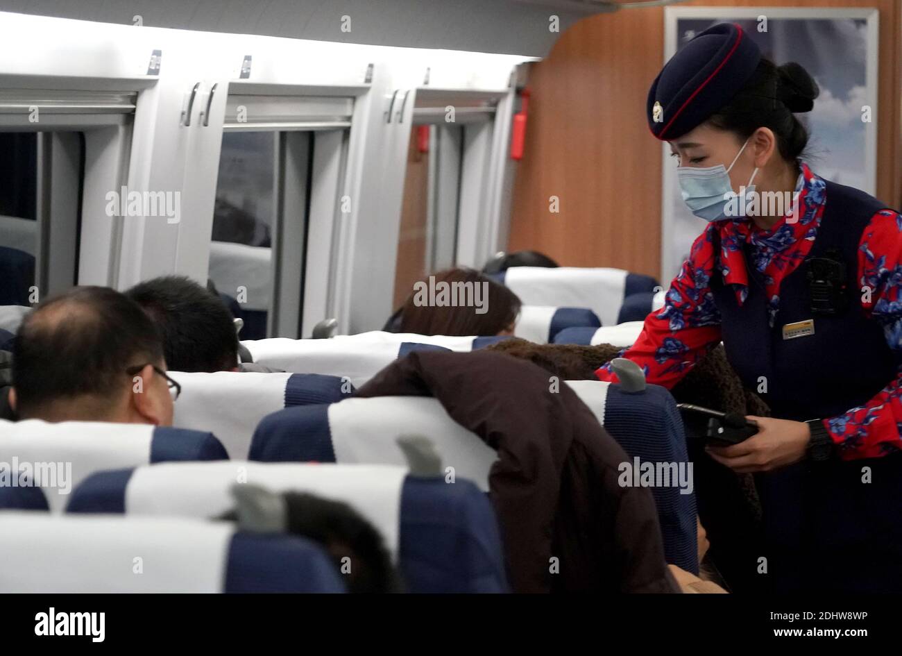 China train crew member hi-res stock photography and images - Alamy