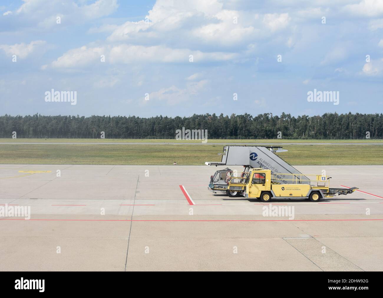 Landscape of the airport on the terminal way Stock Photo - Alamy
