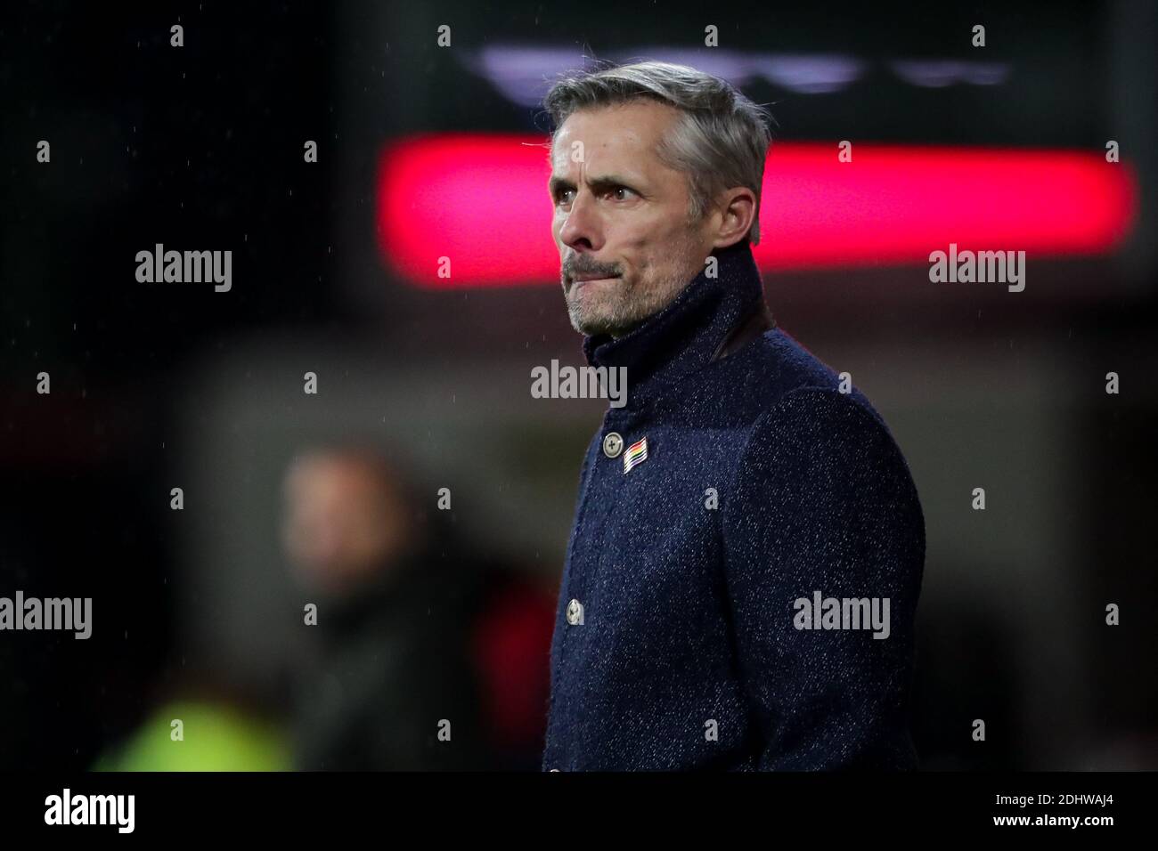 DEVENTER, NETHERLANDS - DECEMBER 11: coach Kees van Wonderen of Go ...