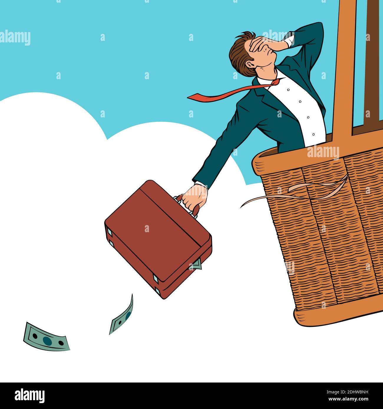 Disappointment in life Stock Vector Images - Alamy