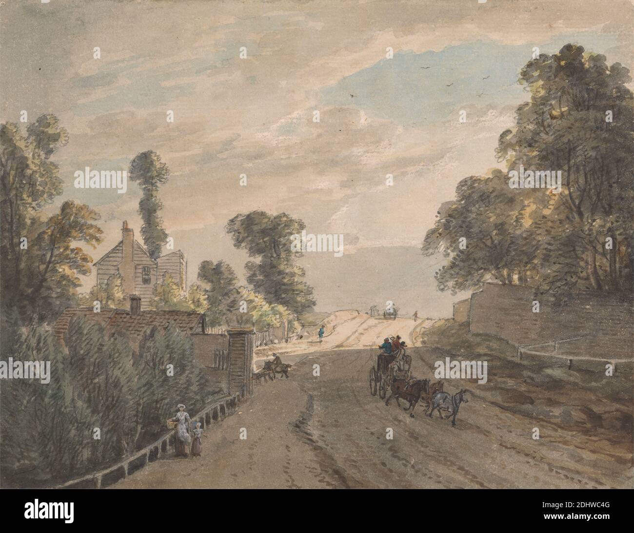 The Bayswater Turnpike, Paul Sandby RA, 1731–1809, British, undated ...