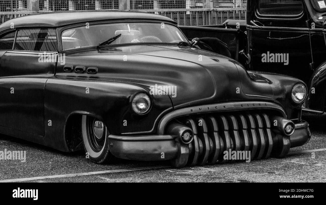 American old car Black and White Stock Photos & Images - Alamy