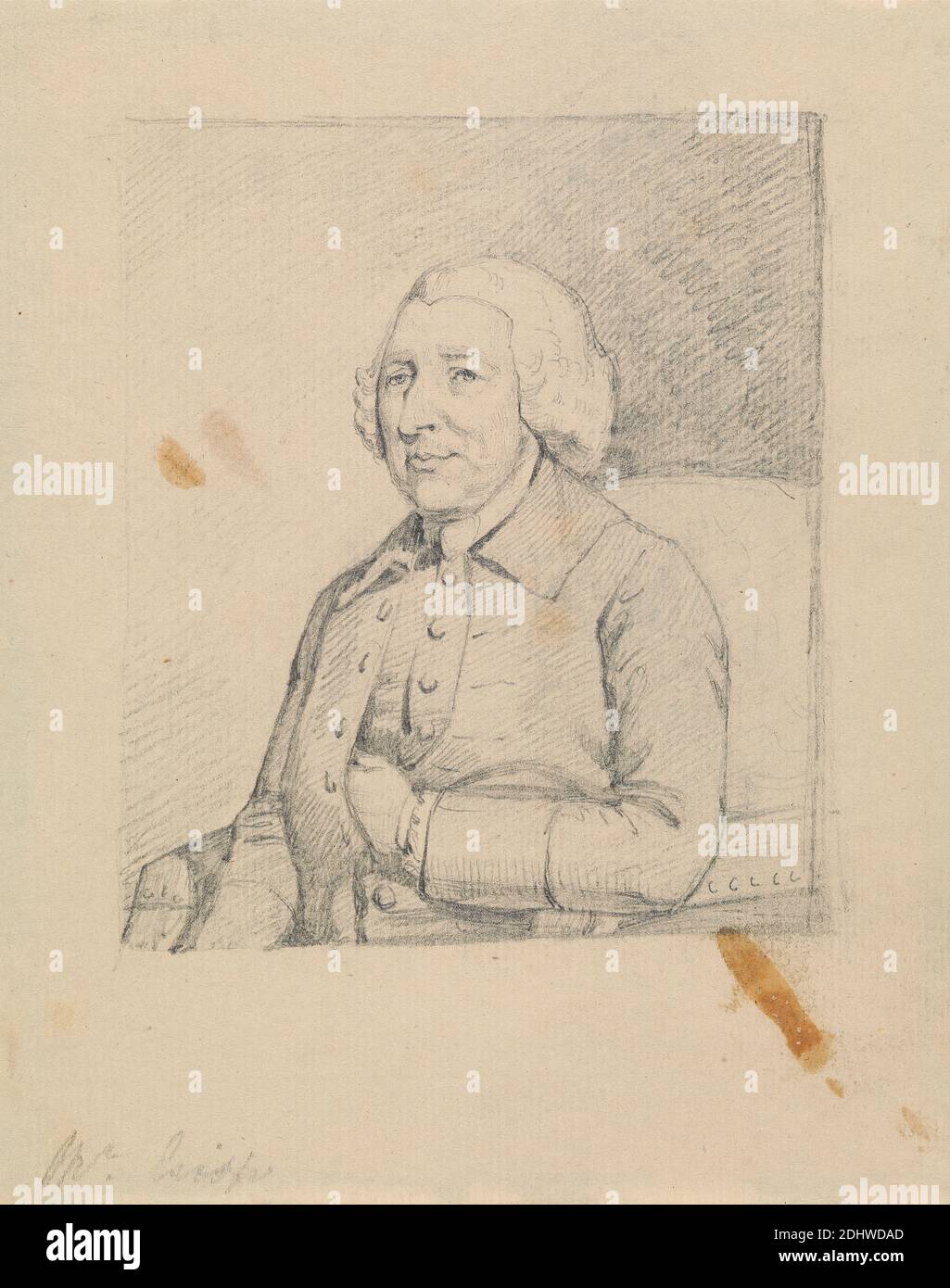 Mr. Crisp, Edward Francis Burney, 1760–1848, British, undated, Graphite ...