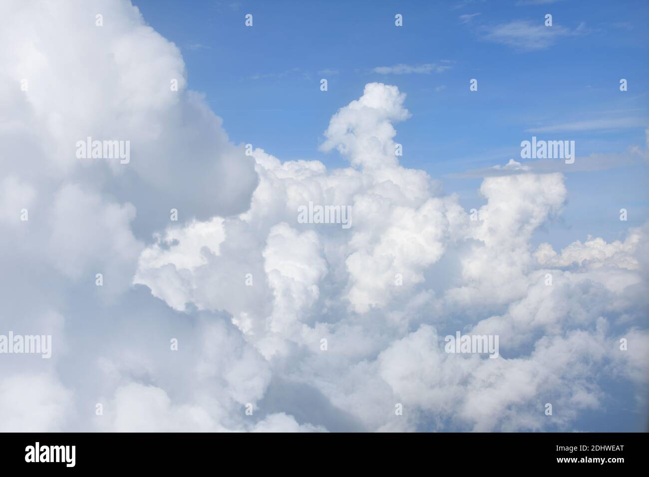 Background in the air with cumulus clouds Stock Photo - Alamy