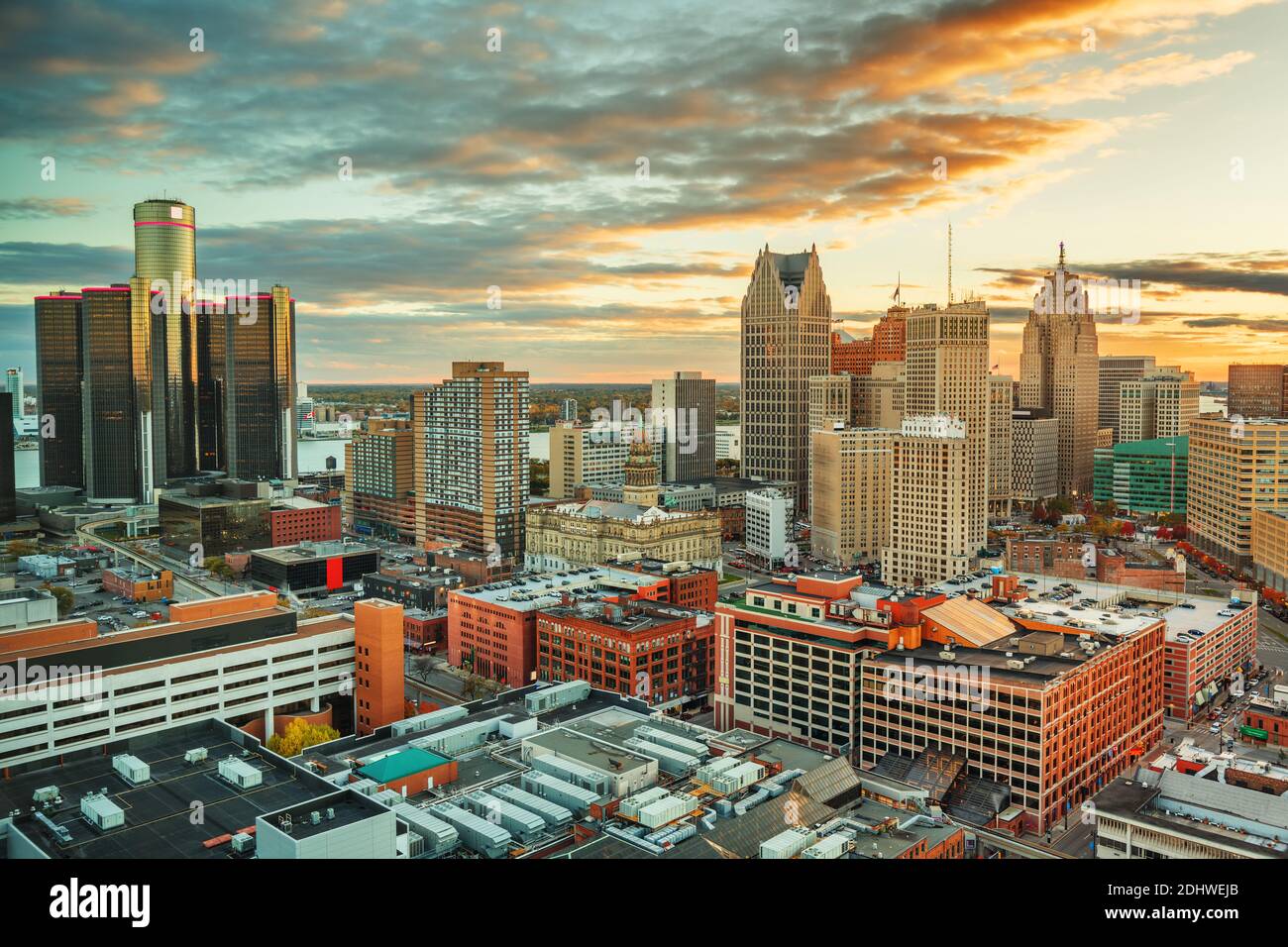 Detroit Aerial View High Resolution Stock Photography and Images - Alamy