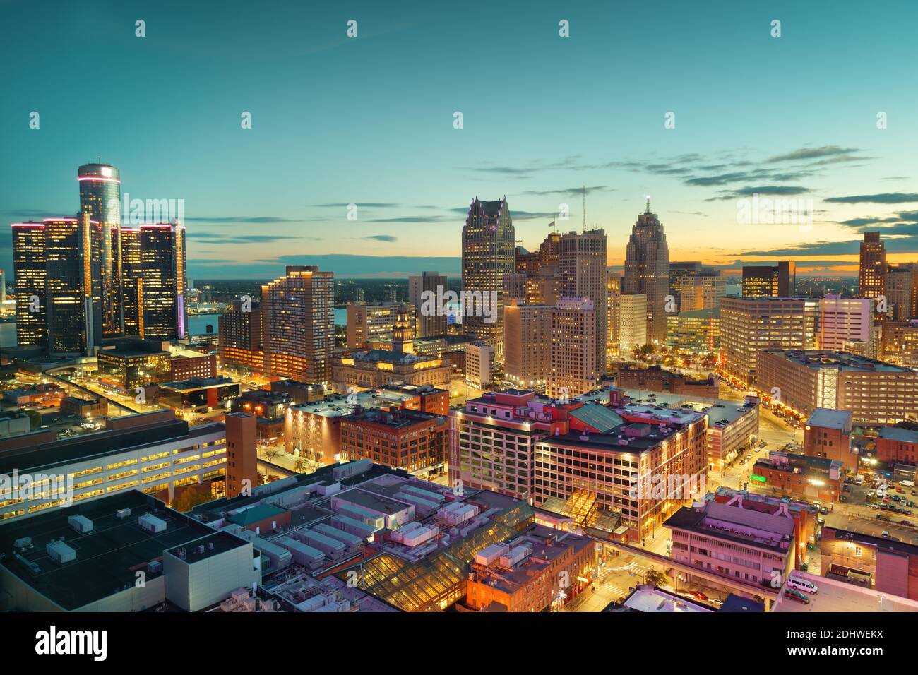 Detroit Aerial View High Resolution Stock Photography and Images - Alamy
