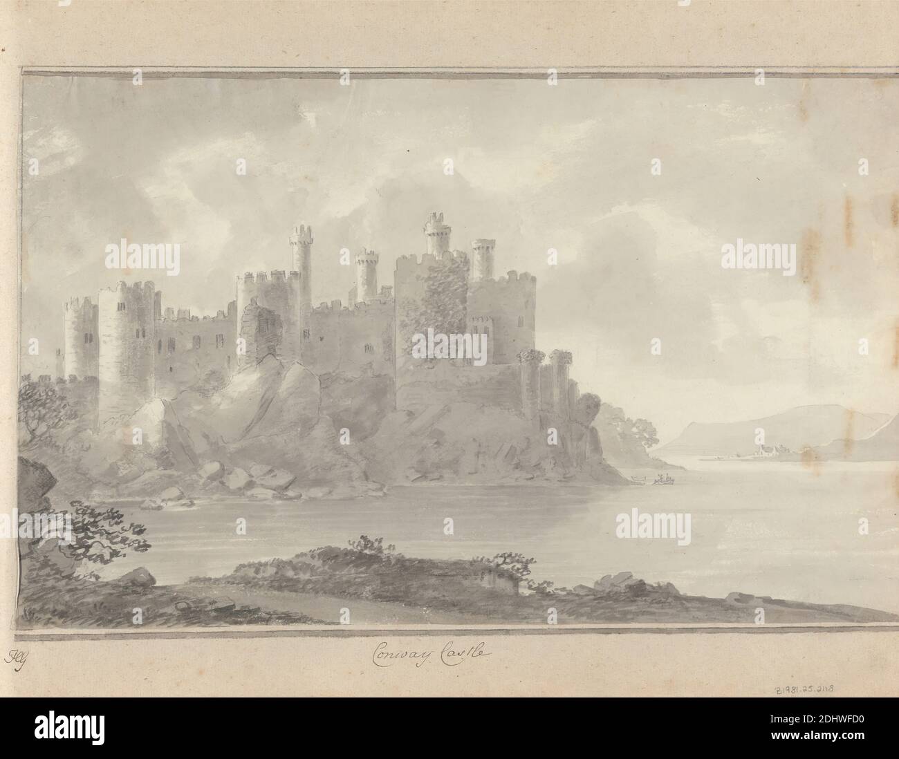 Views in England, Scotland and Wales: Conway Castle, Amos Green, 1735 ...