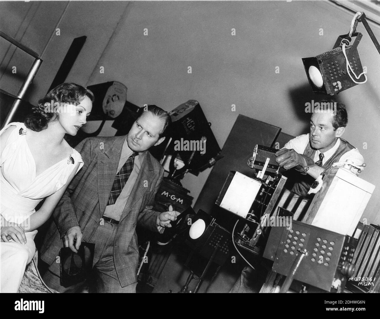 Still Photographer CLARENCE SINCLAIR BULL photographing VIRGINIA GREY ...