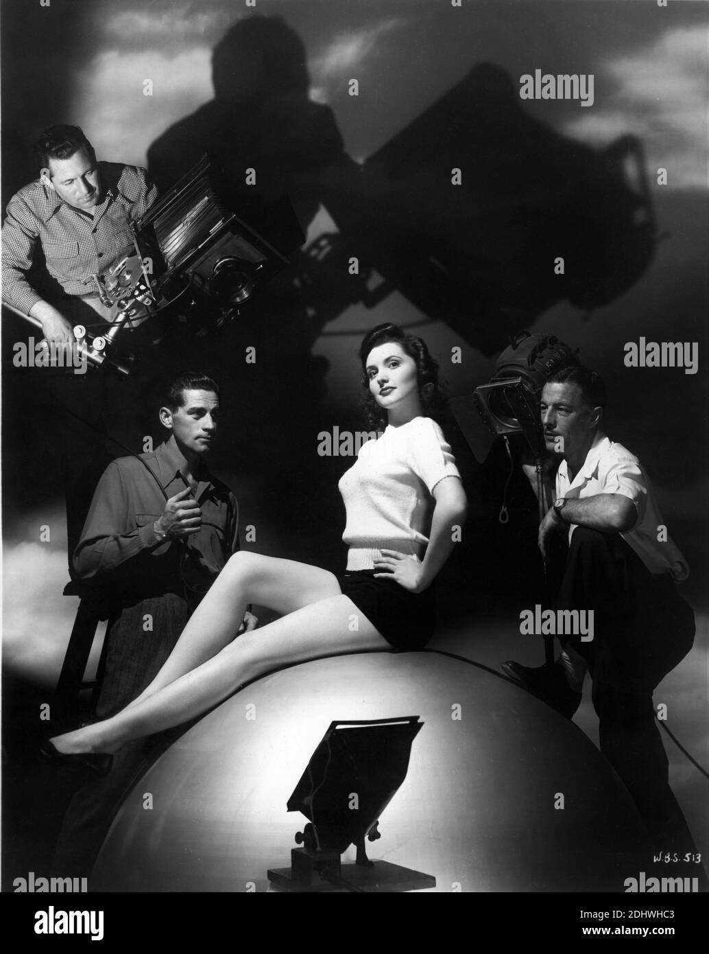 Actress PATRICIA WHITE 1946 candid posing for leggy publicity portraits ...