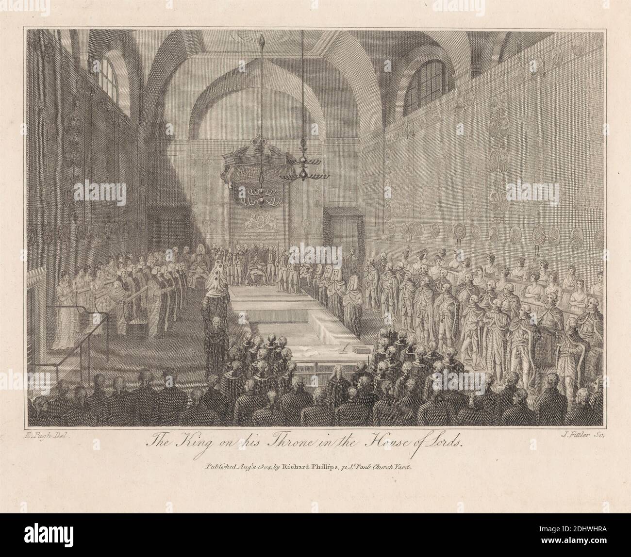 King on His Throne in the House of Lords, James Fittler, 1758–1835 ...