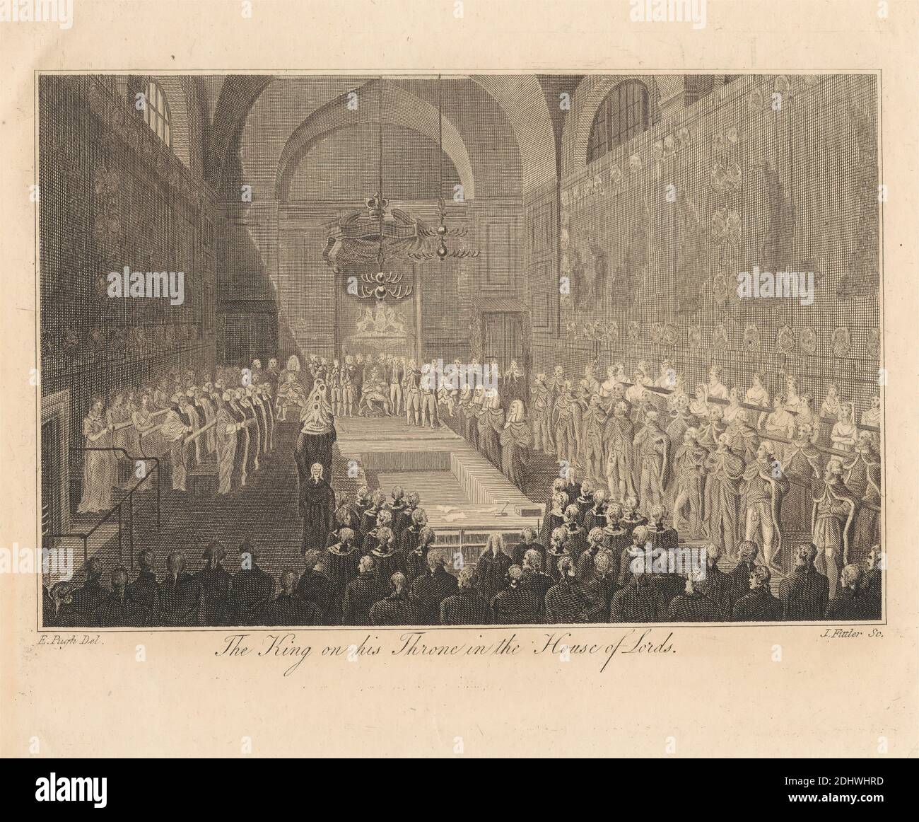 King on His Throne in the House of Lords, James Fittler, 1758–1835 ...