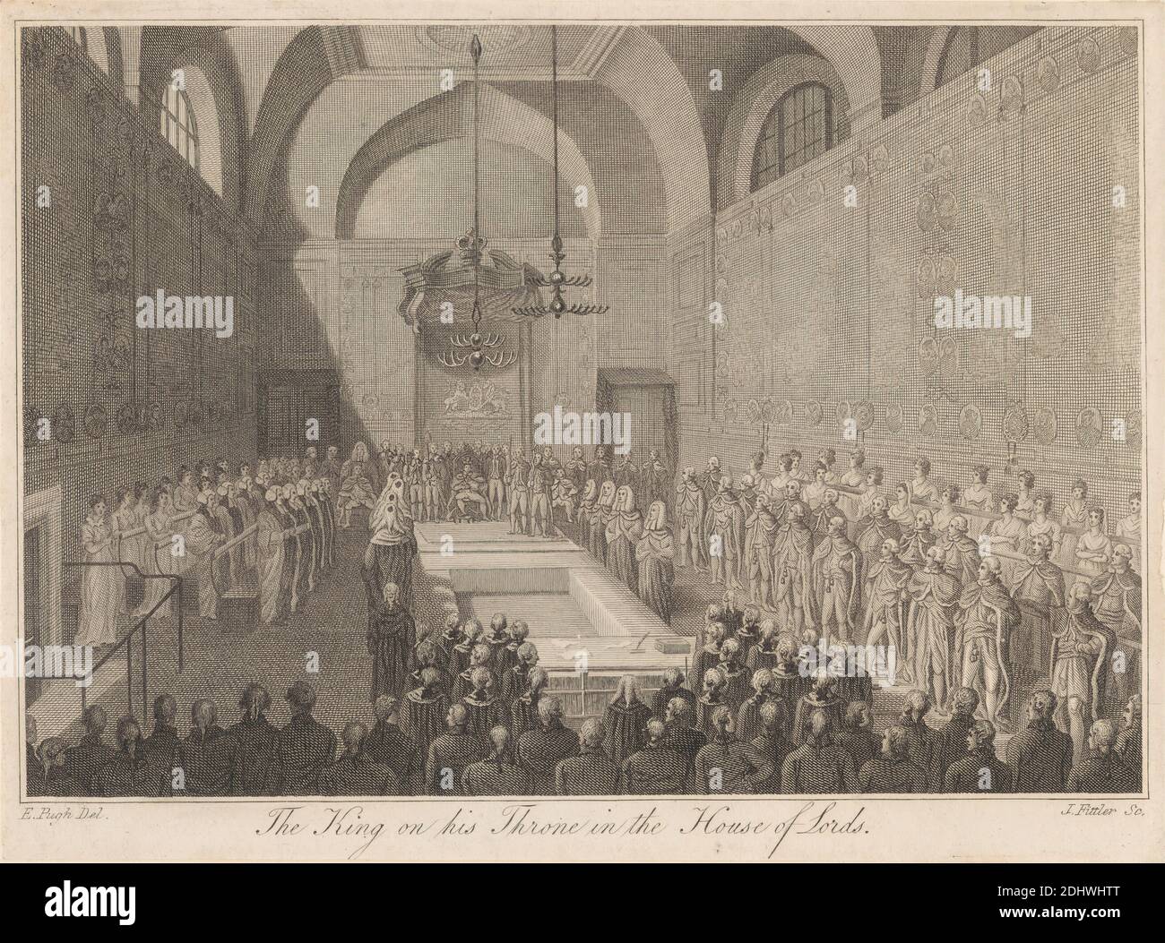 King on His Throne in the House of Lords, James Fittler, 1758–1835 ...