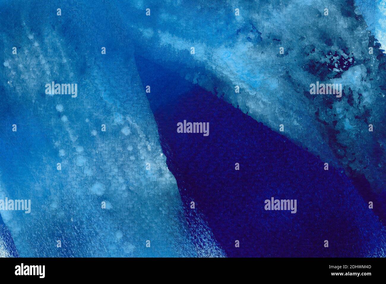 Abstract hand drawn blue watercolor brush strokes Stock Photo - Alamy