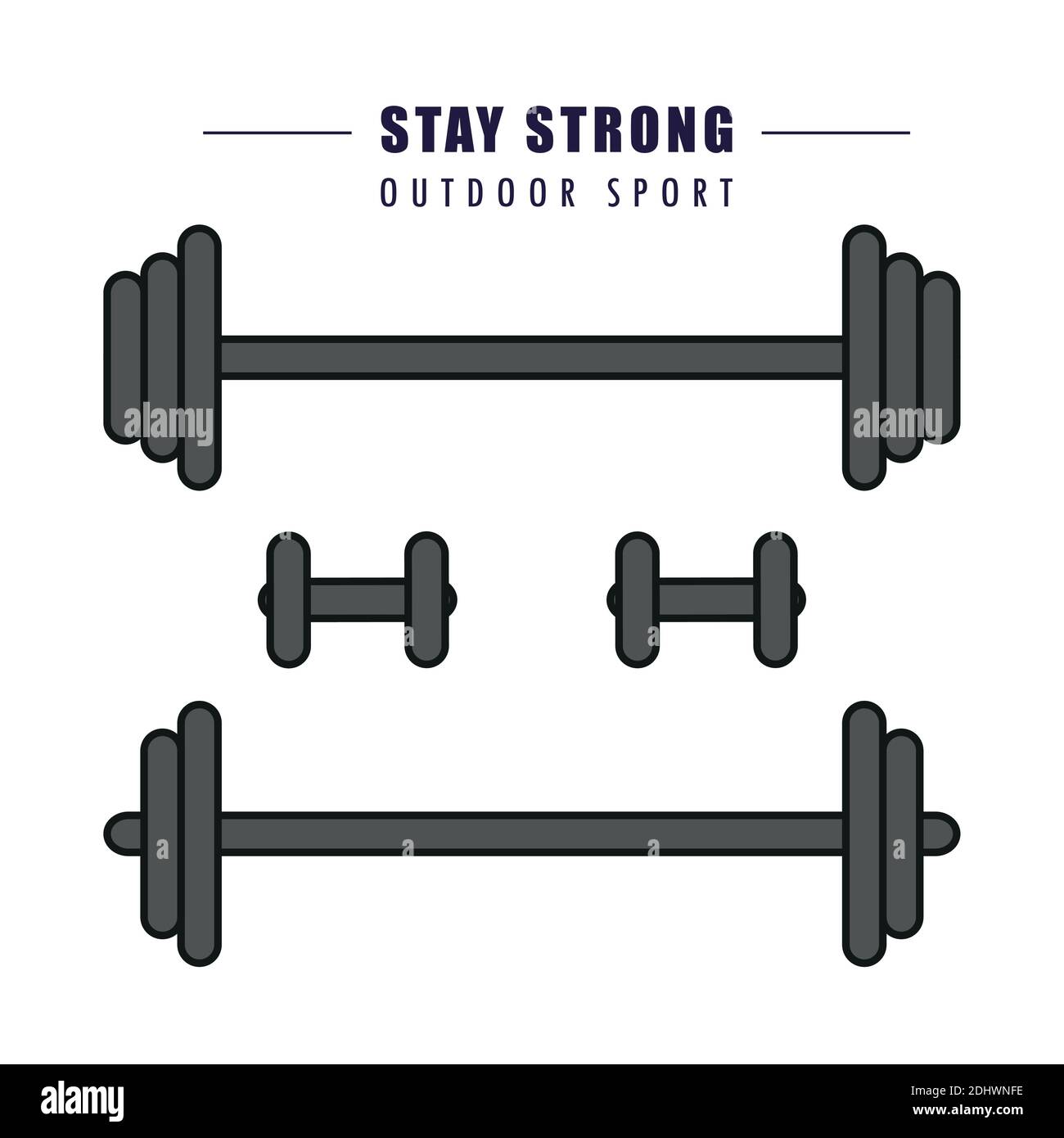 fitness equipment barbell pictogram icon vector illustration EPS10 ...