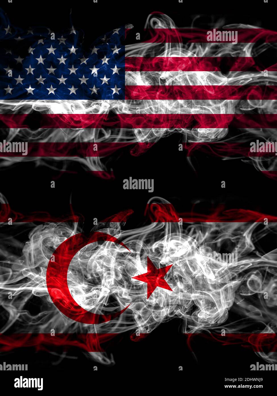 Northern cyprus united states flag hi-res stock photography and images ...