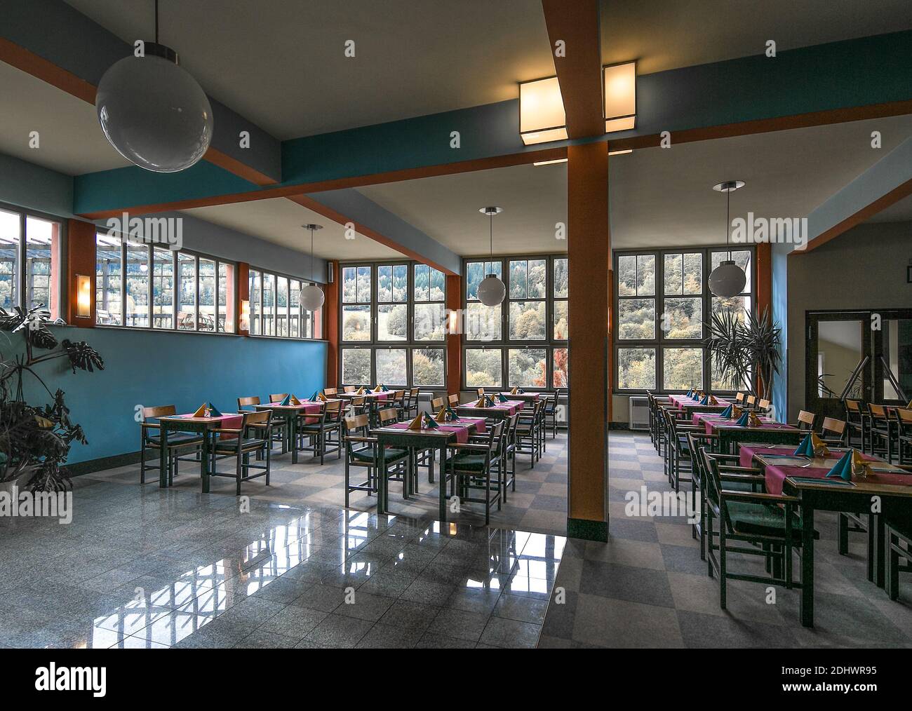 Probstzella, HAUS DES VOLKES, 1925-1927 von Alfred Arndt, Blauer Saal ...