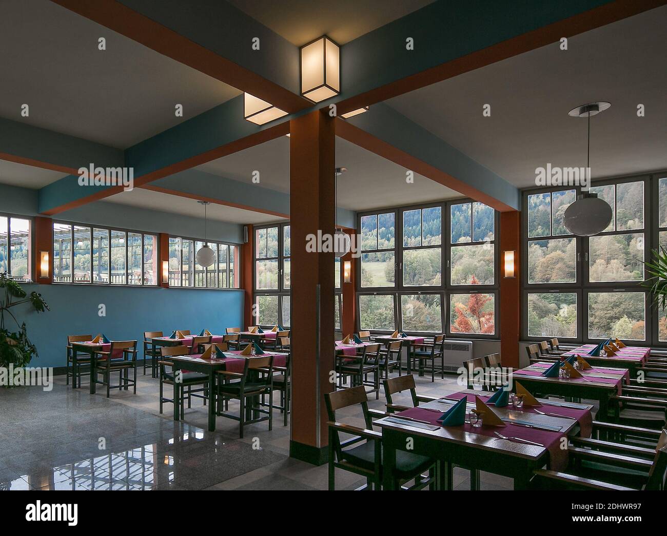 Probstzella, HAUS DES VOLKES, 1925-1927 von Alfred Arndt, Blauer Saal ...