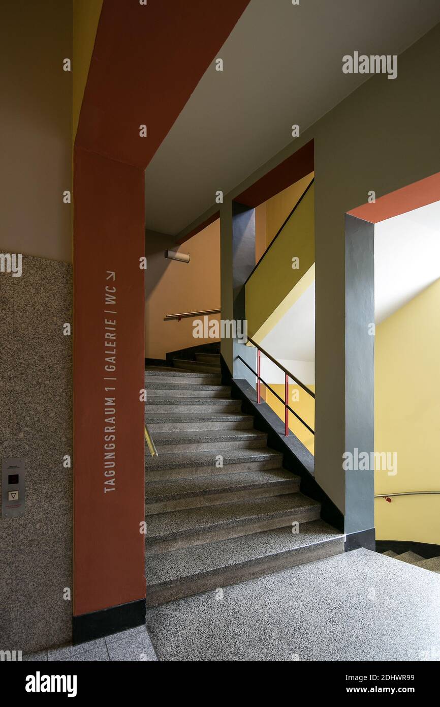 Probstzella, HAUS DES VOLKES, 1925-1927 von Alfred Arndt, Treppenhaus ...