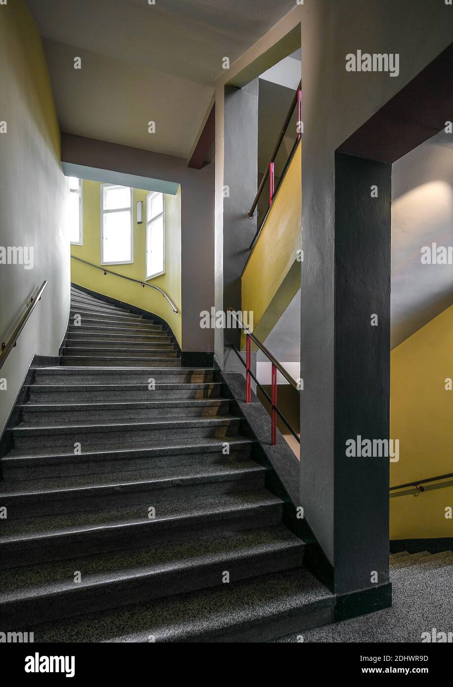 Probstzella, HAUS DES VOLKES, 1925-1927 von Alfred Arndt, Treppenhaus ...