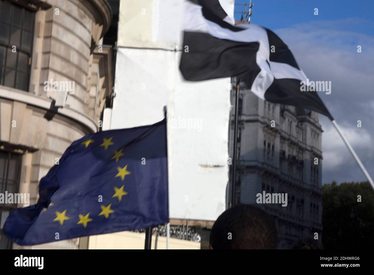 Uk and eu flags together hi-res stock photography and images - Alamy