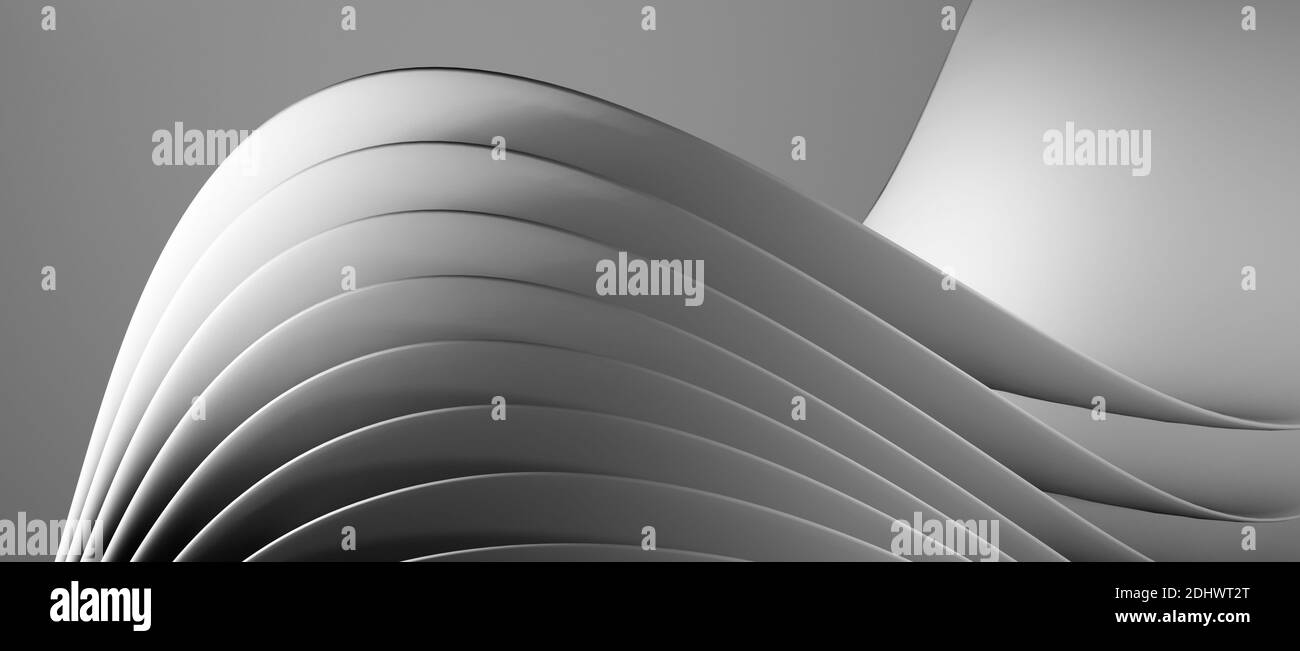 Modern white shapes hi-res stock photography and images - Alamy