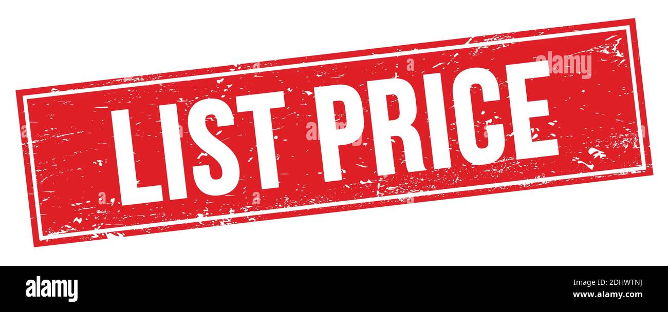 List price text on Cut Out Stock Images & Pictures - Alamy