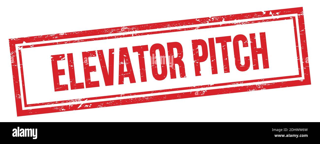 Elevator pitch stamp hi-res stock photography and images - Alamy