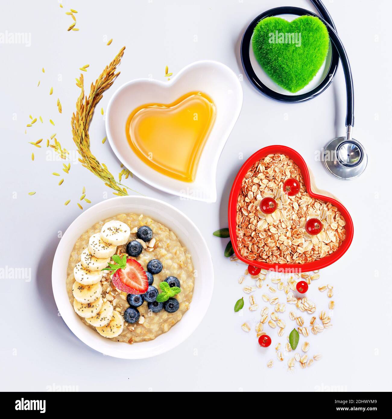 Heart Healthy Breakfast: Nutritious Oats and Healthy Rice Bran Oil ...