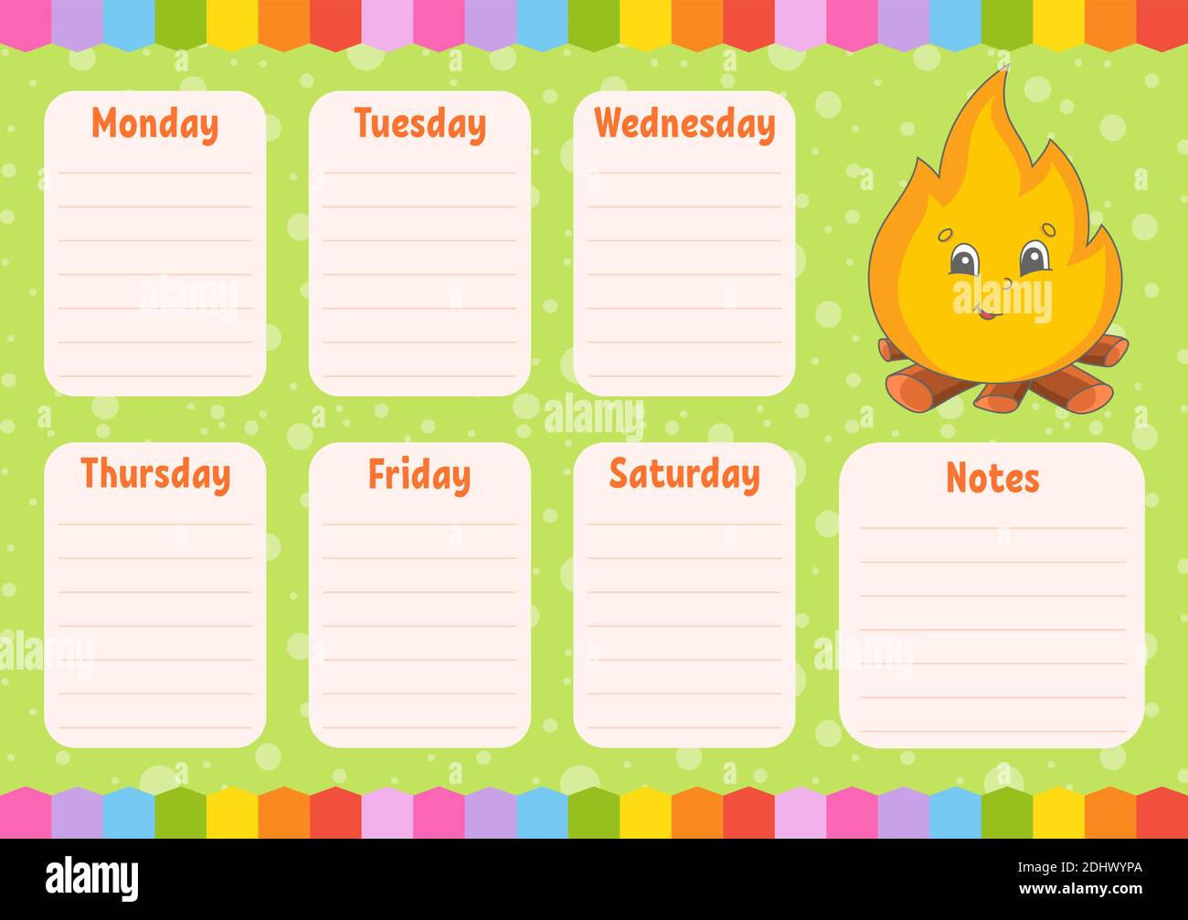 School schedule. Timetable for schoolboys. Empty template. Weekly ...