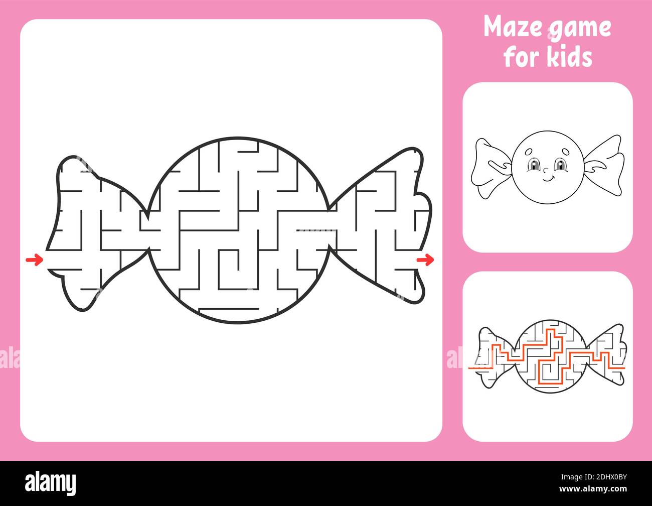 Abstract maze. Game for kids. Puzzle for children. Labyrinth conundrum ...