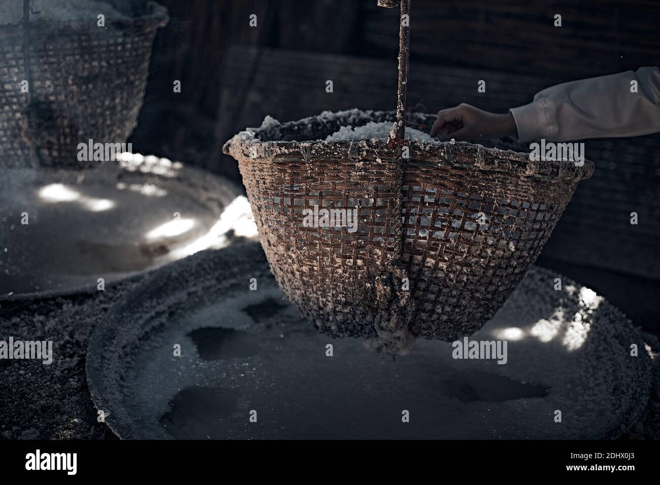 The ancient salt pond or rock salt pond, located in Nan province, is ...