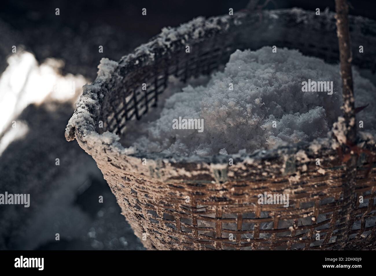The ancient salt pond or rock salt pond, located in Nan province, is ...