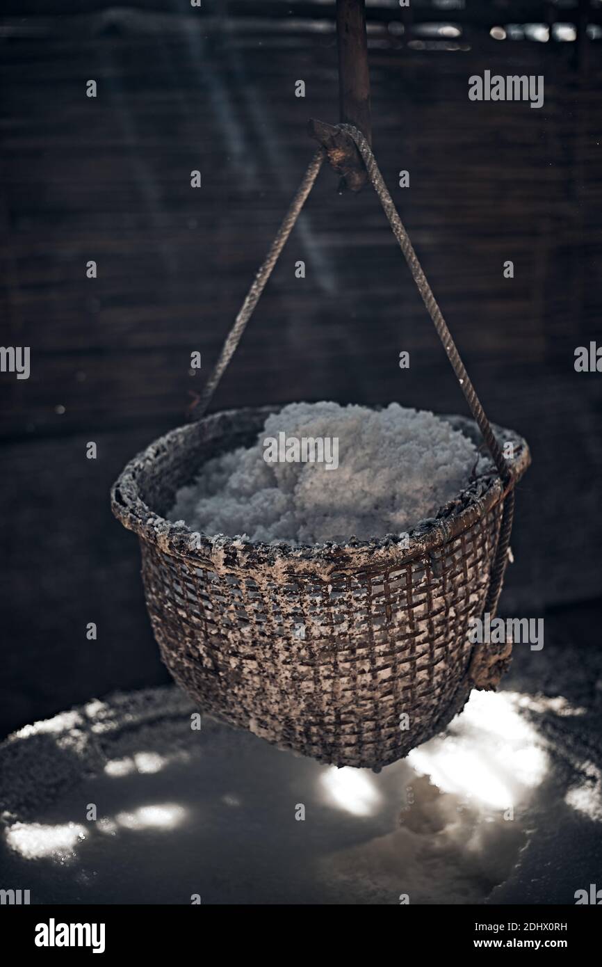 The ancient salt pond or rock salt pond, located in Nan province, is ...