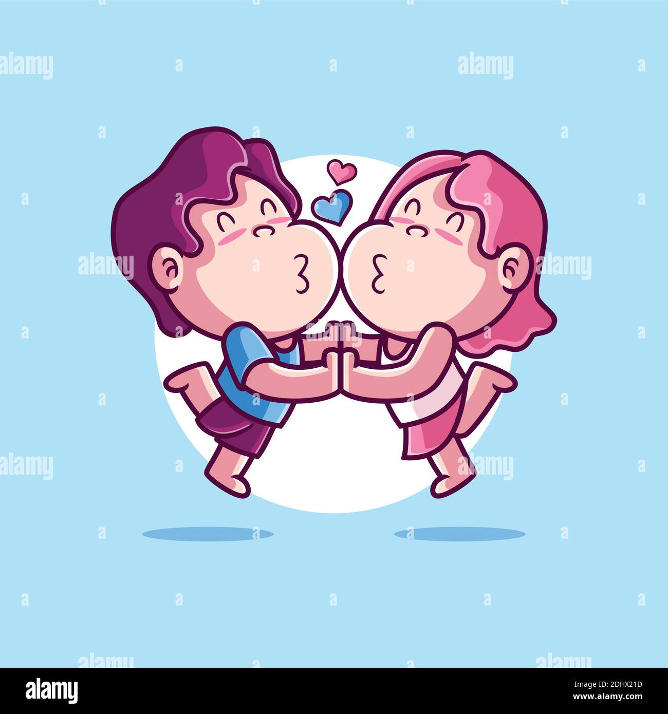 Kissing you vector vectors hi-res stock photography and images - Alamy