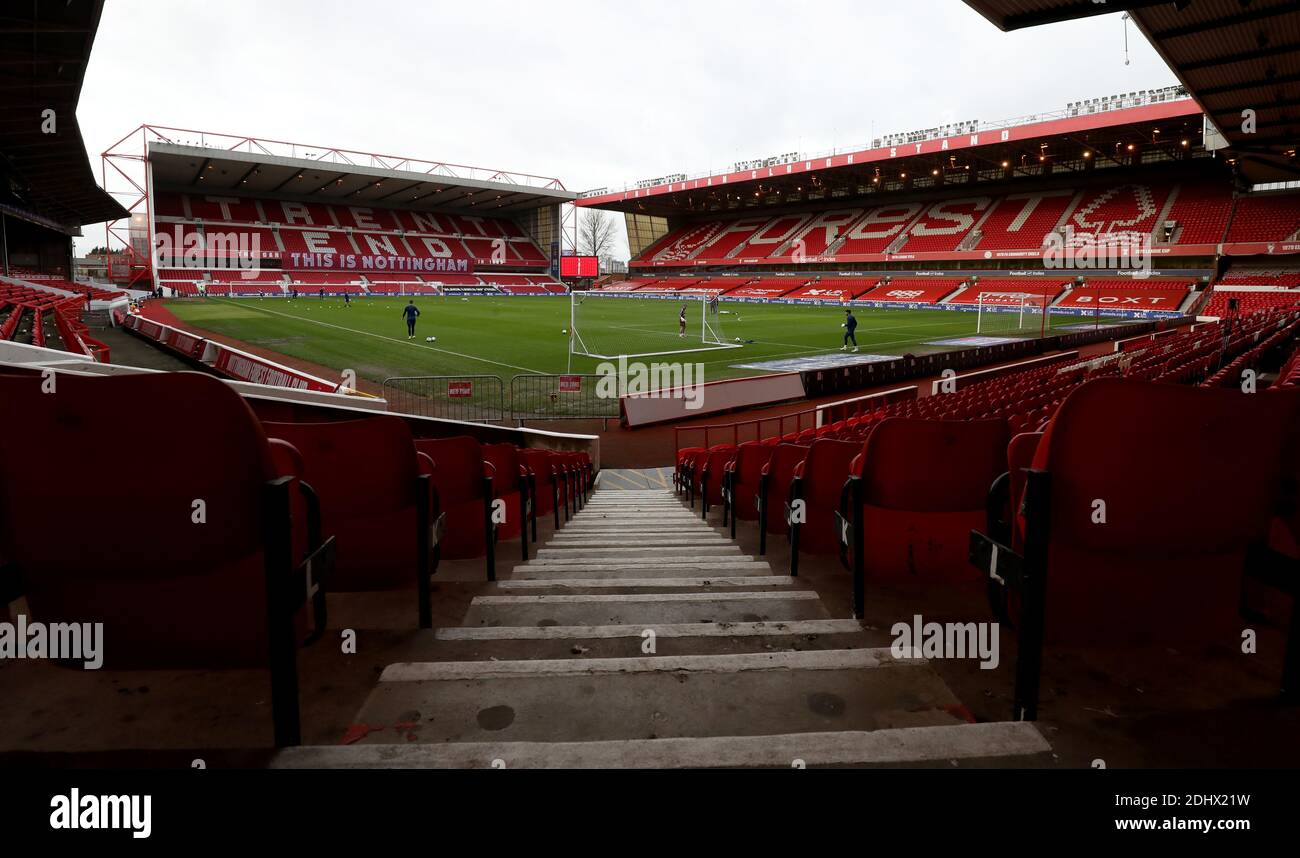 A general view of the City Ground, Nottingham Stock Photo - Alamy