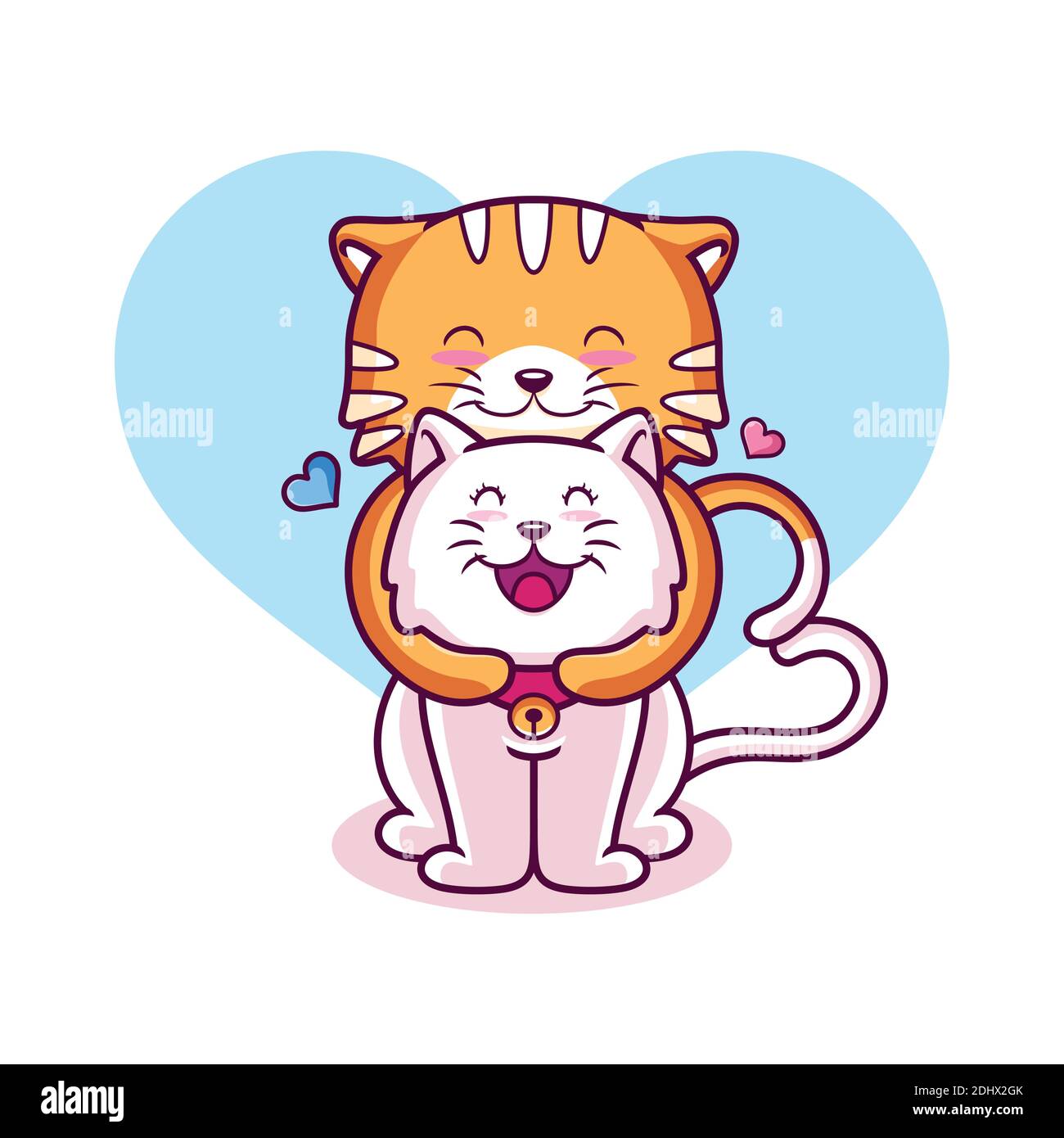 Hugging back Stock Vector Images - Alamy
