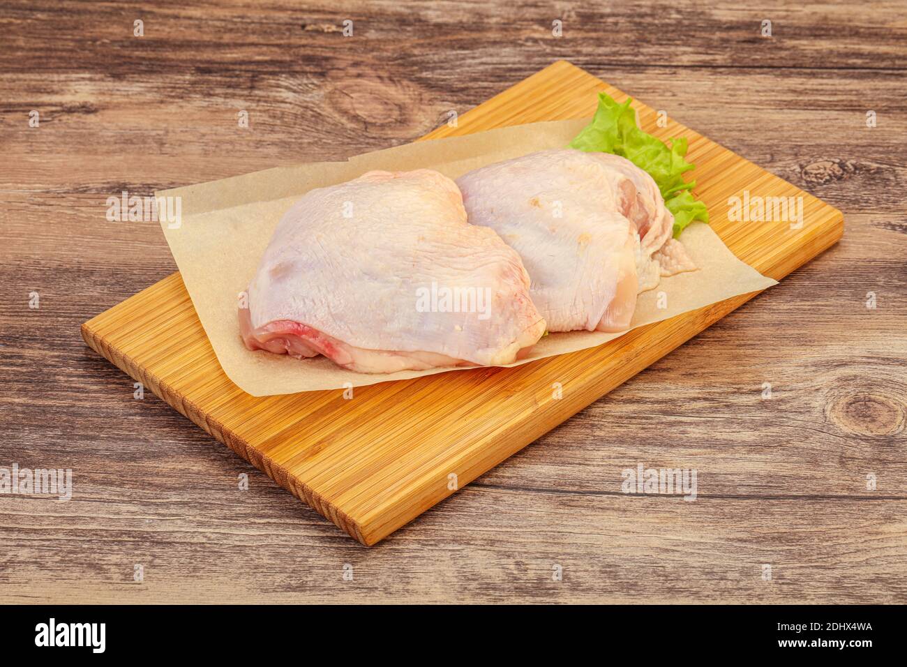 Raw chicken hip ready for cooking Stock Photo - Alamy